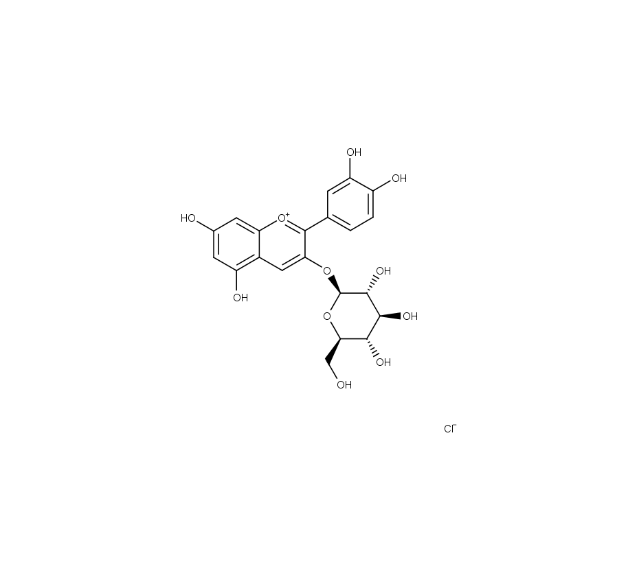 Kuromanin chloride 0915 S, CAS 7084-24-4 - Cyanidin - Extrasynthese