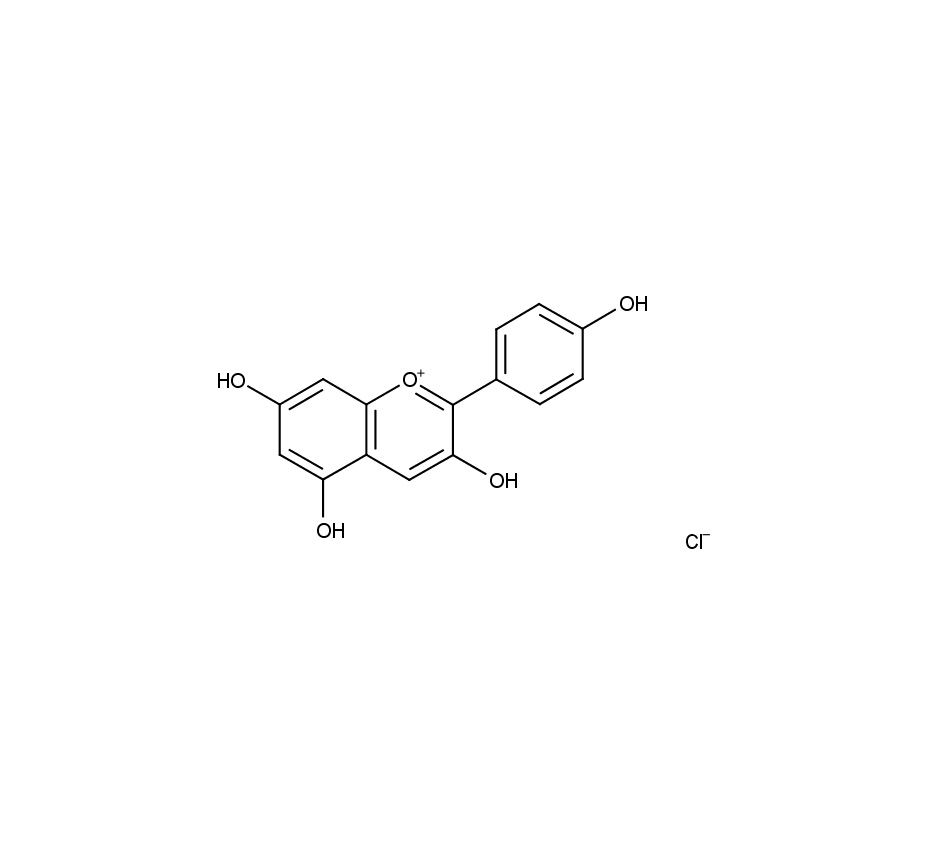 Pelargonidin chloride 0912 S, CAS 134-04-3 - Pelargonidin - Extrasynthese